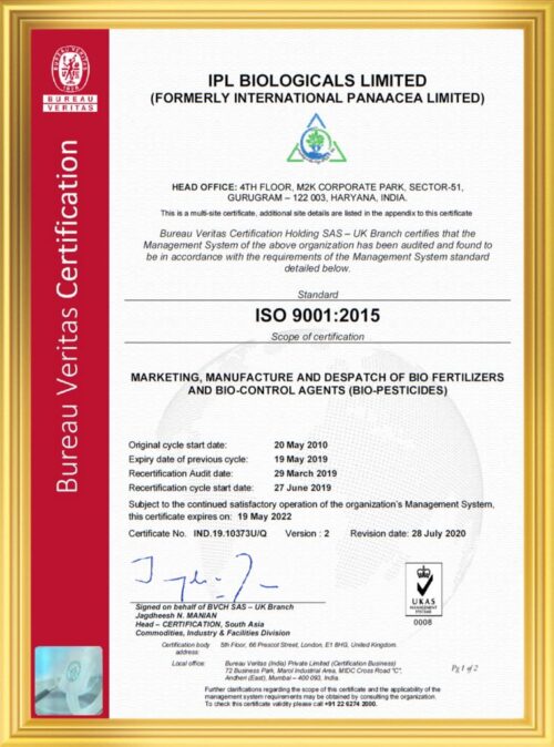 Certifications and Affiliations – IPL Biological